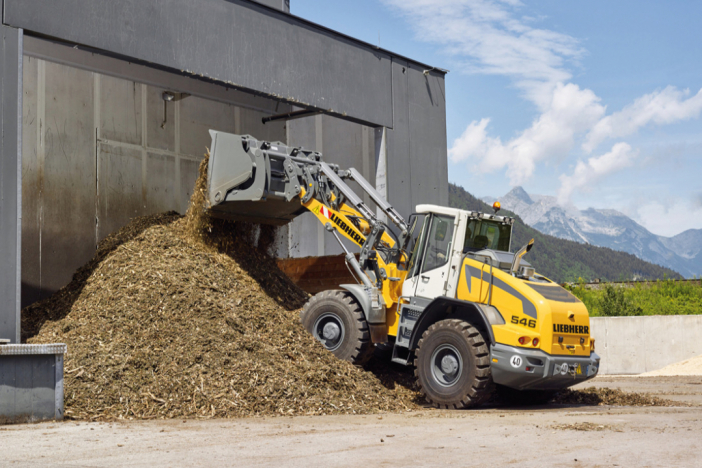 Pala gommata Liebherr L 546 con cinematismo parallelo
